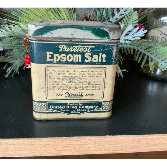 Accents | Vintage Puretest Epsom Salt Tin | Poshmark